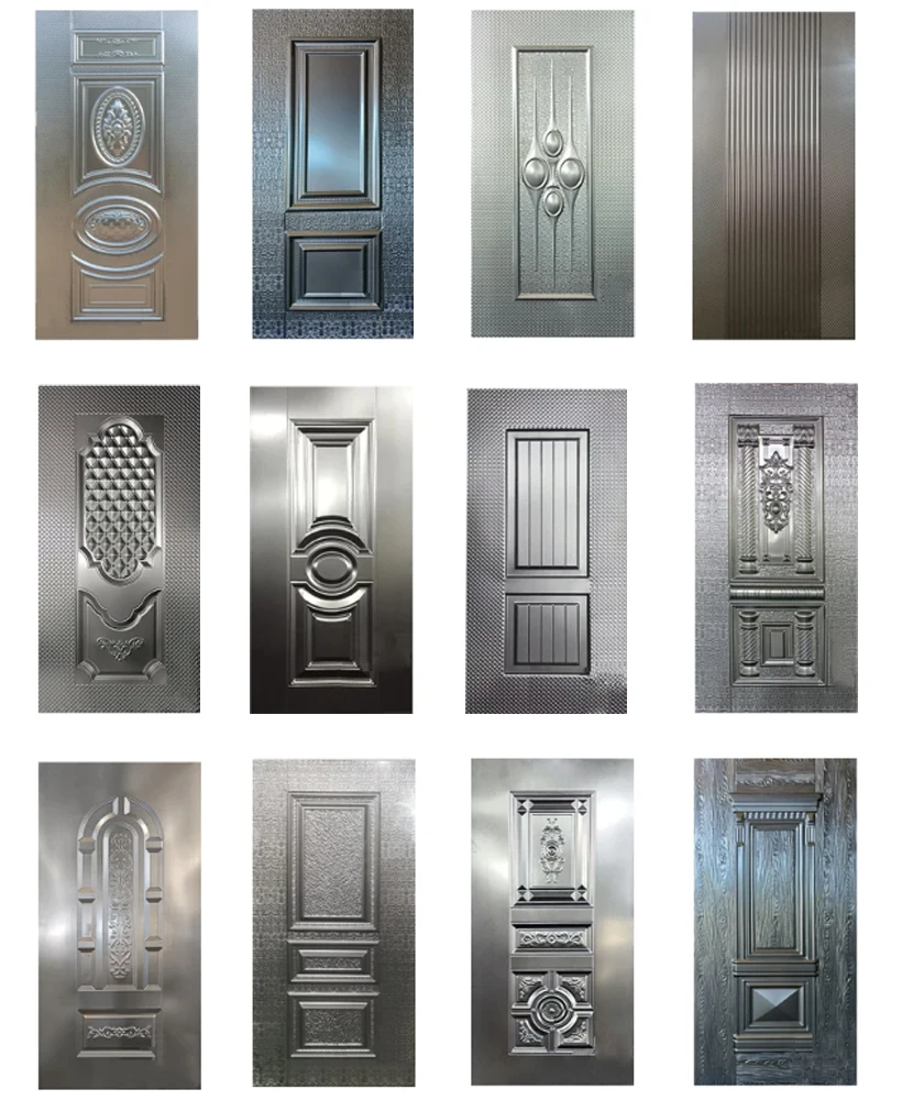 Qichang Flush Metal Door Design With Galvanized Steel Sheet Door Sizes ...