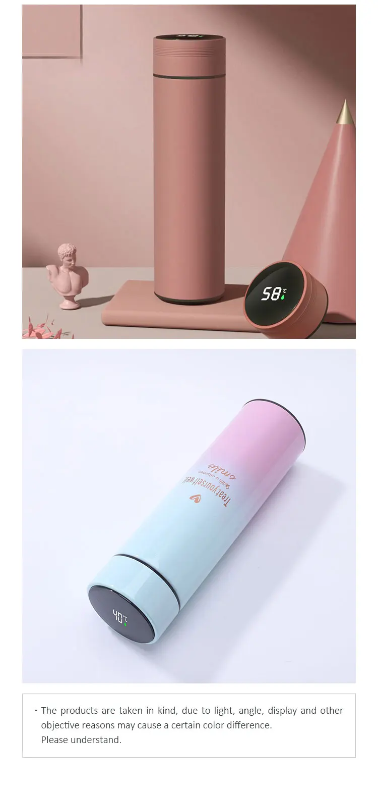 Smart Fancy LED Display Stainless Steel Isotherm Flask