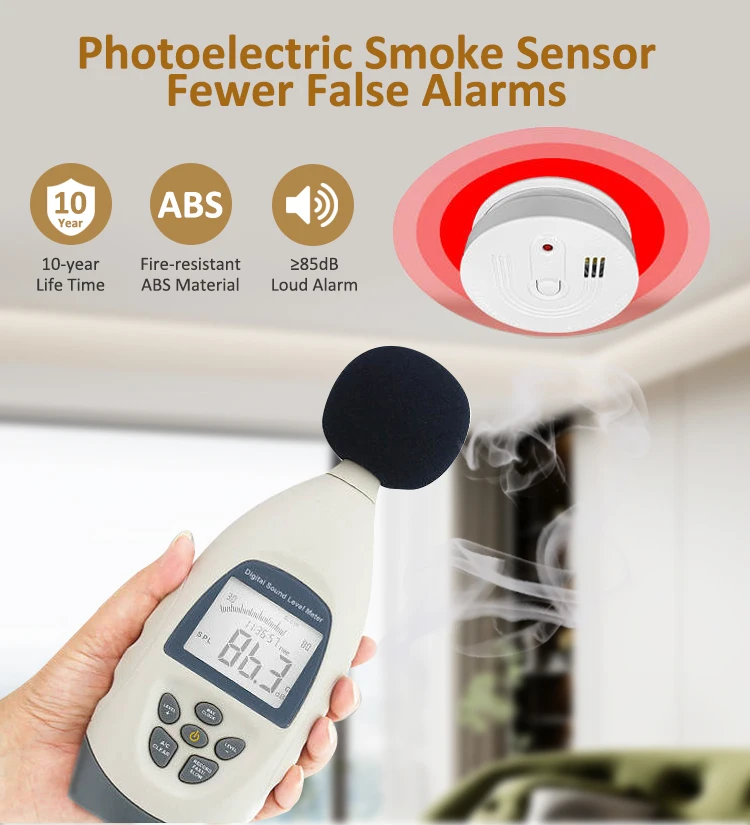 Standalone Smoke Detector With 1/5/10 Years Life 9v Battery ...