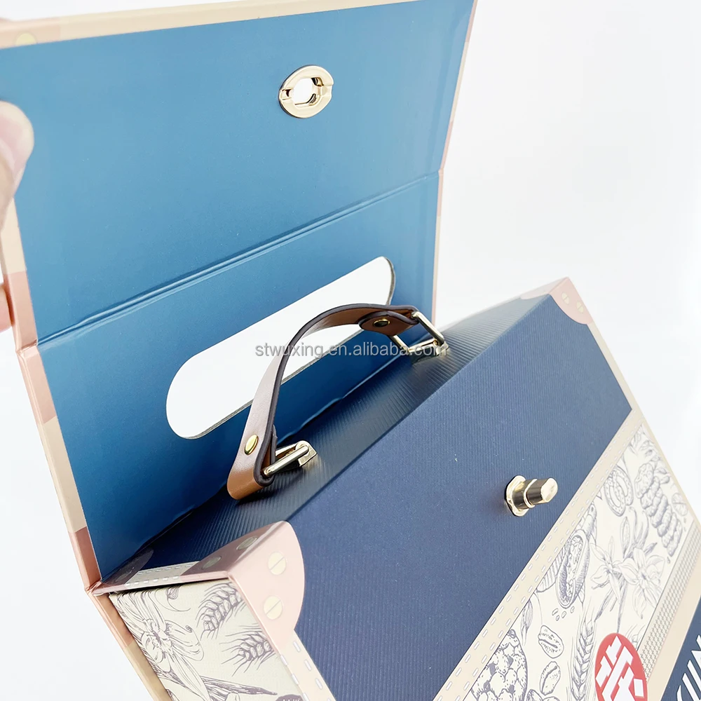 Luxury Briefcase Shape Rigid Paper Box With Handle 2024 New Design ...