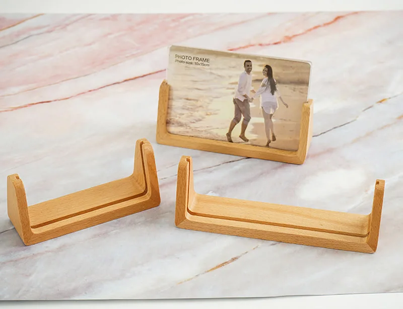 3D Wooden Beech U Shape Black Walnut Wooden U-Shape Display Acrylic ...