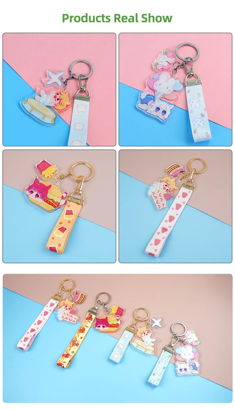 Vograce Lanyard Acrylic Keychains - Customizable Anime Charms