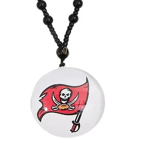 Teams 32 Nfl Football Necklaces Glass Pendant Bead Chain Sweater Chain ...
