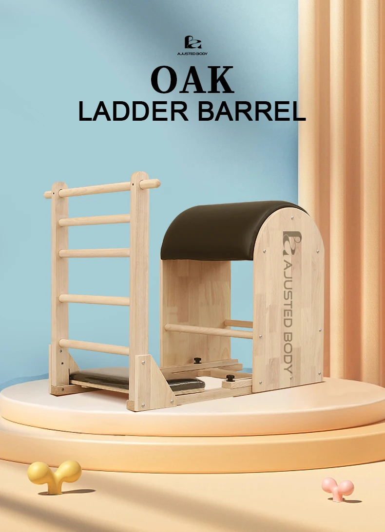 Pilates Oak Ladder Barrel Custom Curved Pilates Equipment ...