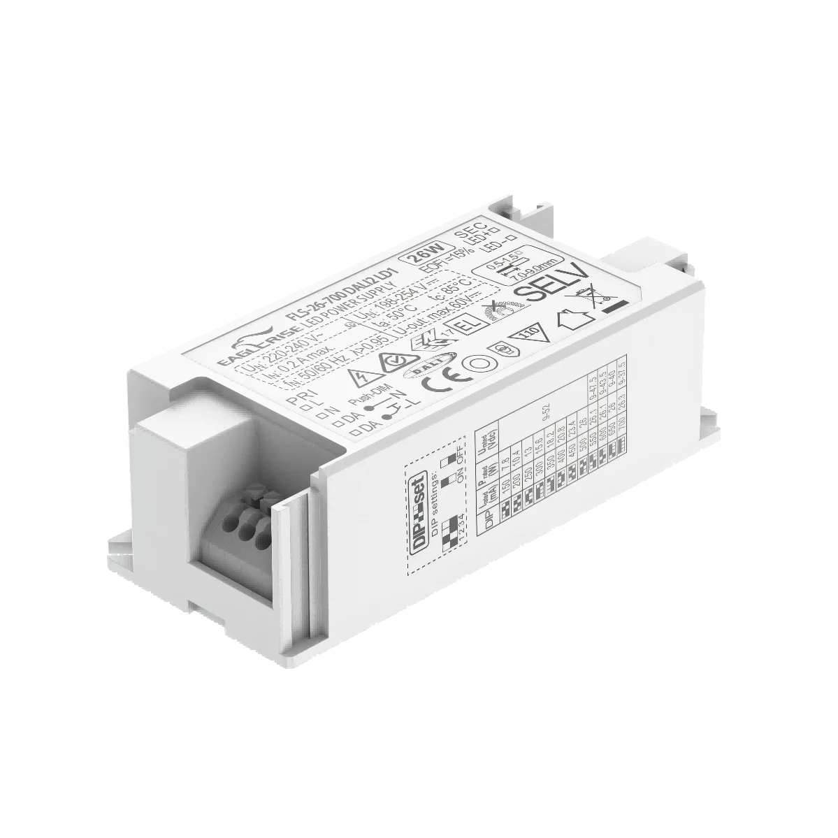 Eaglerise Fls-26-700 Dali-2 Ld1 26w 150ma-700ma Dali2 Dimming Led ...