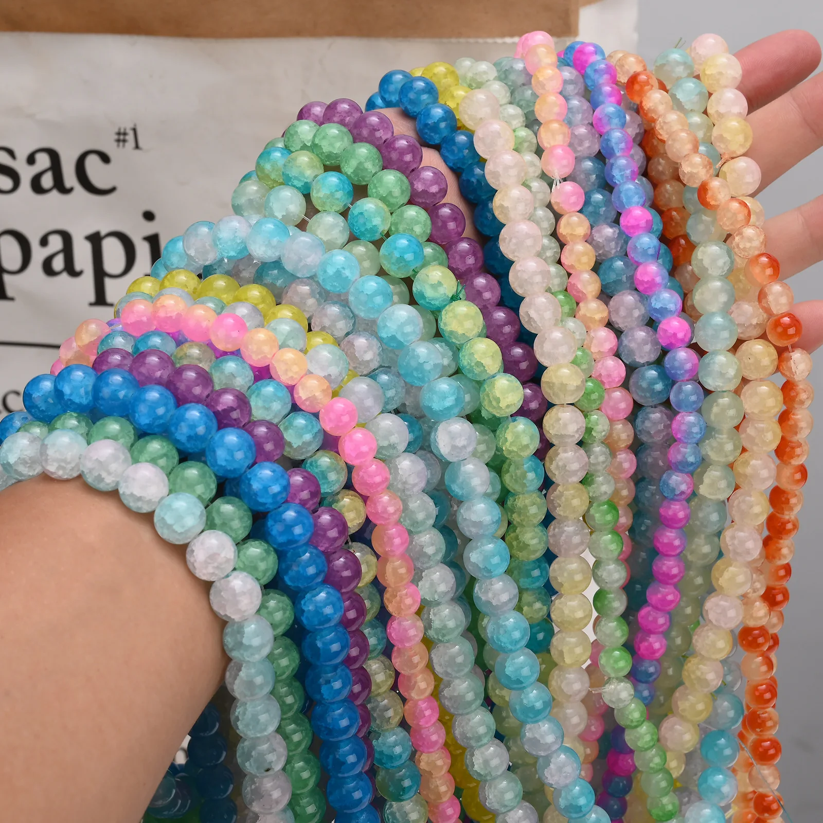 Shop Our New Design 8mm 10mm Round Crystal Beads Wholesale