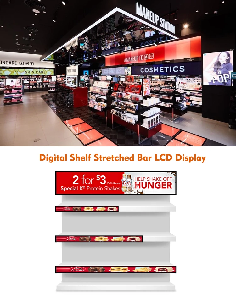 Samidisplay Supermarket Strip Ultra Wide Monitor Shelf Edge LCD Digital ...