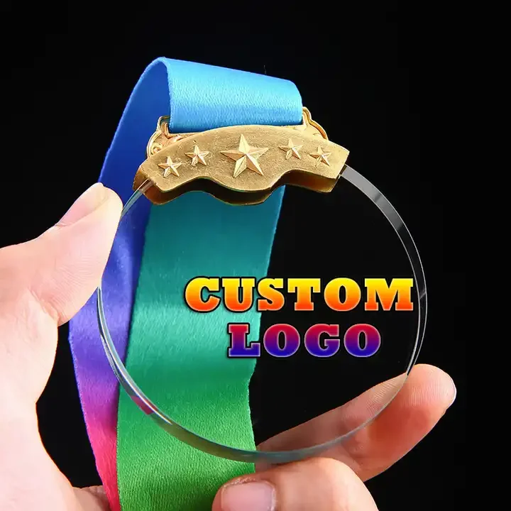 Customizable Glass Souvenir Medals for Graduation & Sports