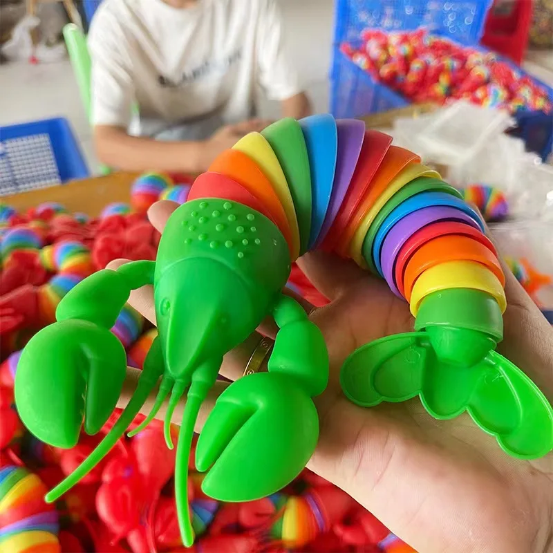 Pop Fidget Toys Rainbow Slug - Stress Relief Sensory Fun