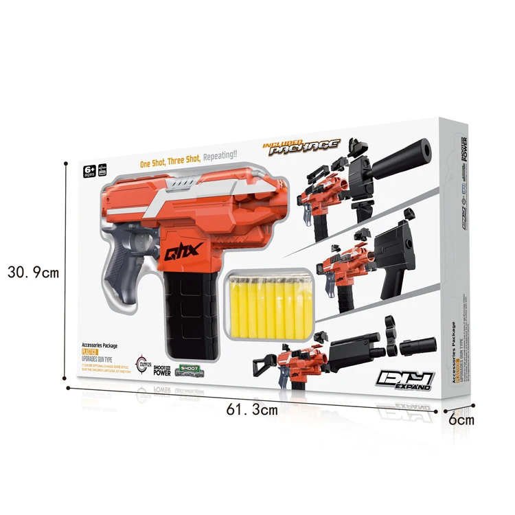 Wholesale Plastic Toys Electric Gun Toy Mp7 Electronic Soft Bullet ...