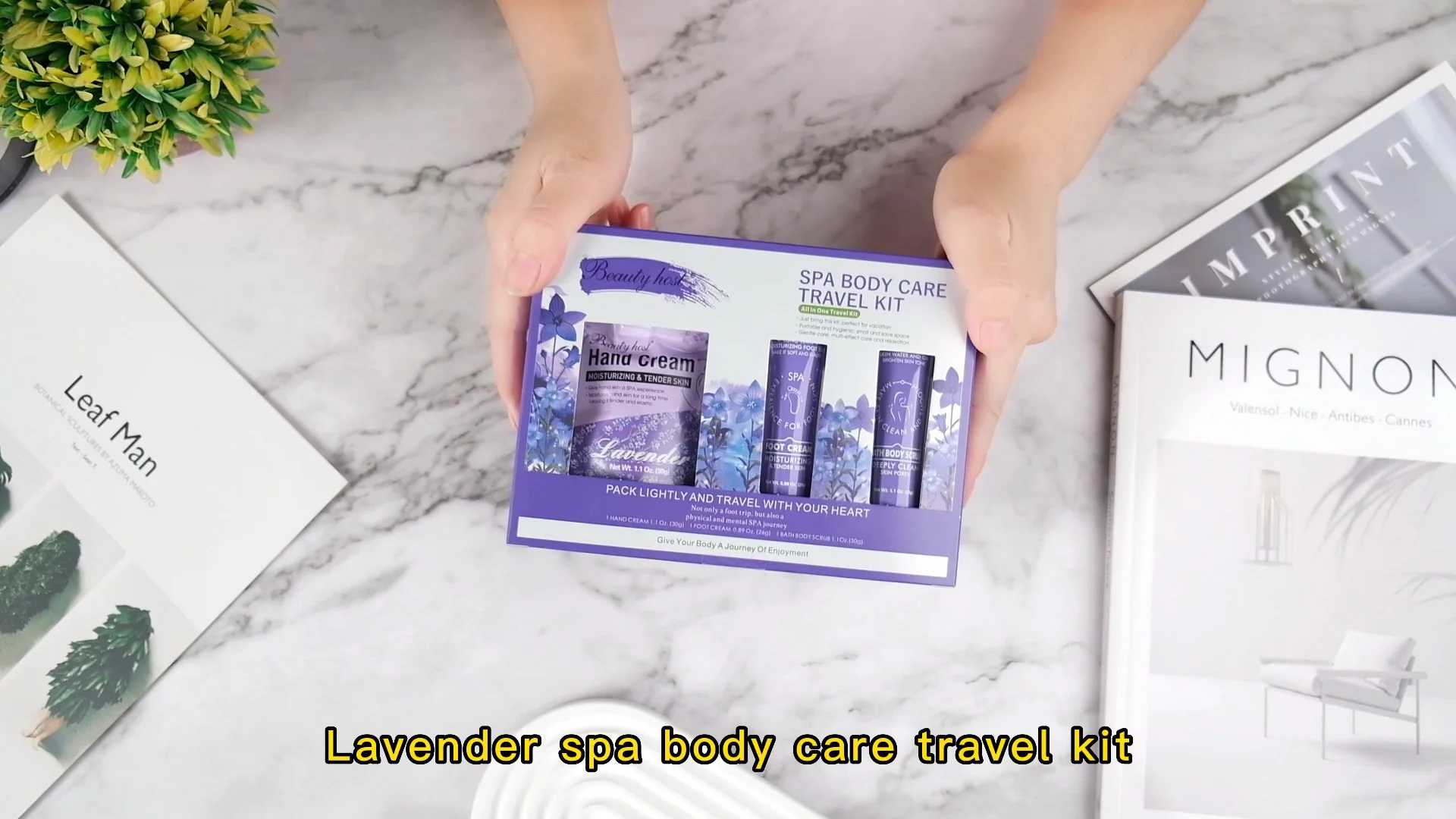 Travel Gift Moisturizing Body Care Sets Natural Whitening Lavender Hand ...