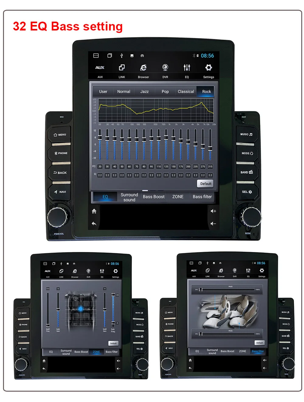 Bbzl Android 10 Vertical Tesla Screen Car Gps Multimedia Radio ...