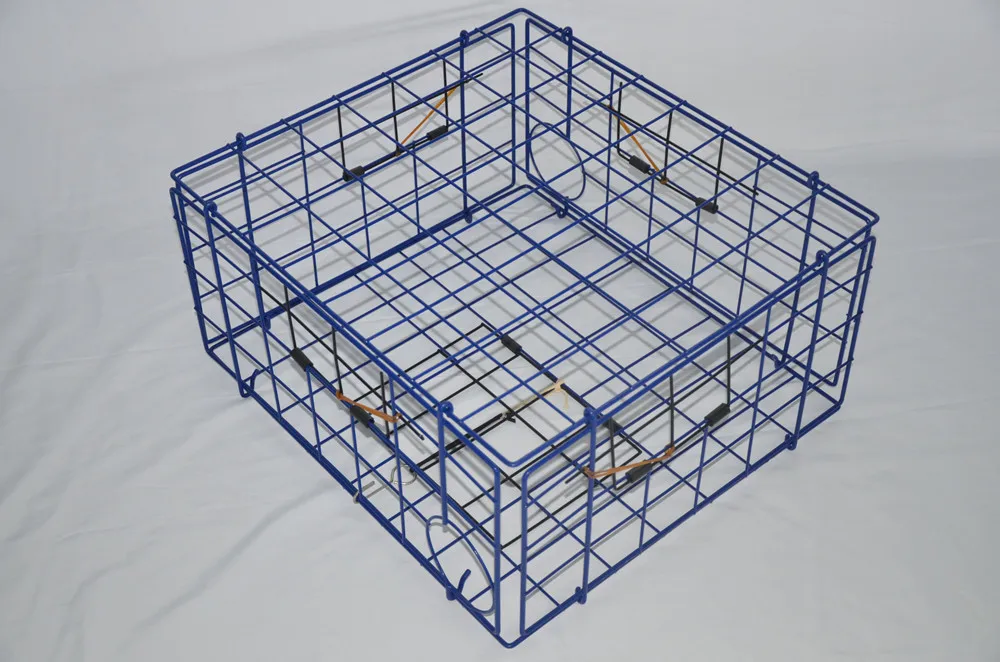 Free Sample Foldable Metal Big Crab Lobster Cage - Buy Trap Net Bait ...