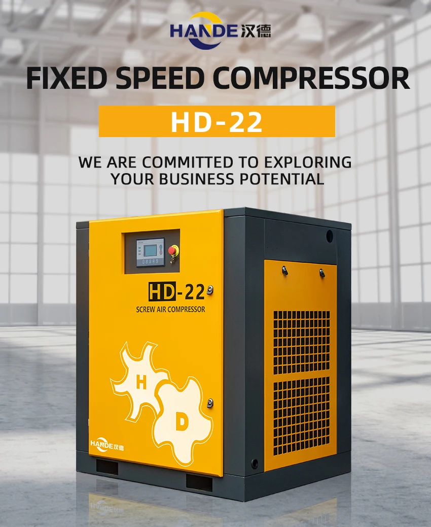 Hande 22kw 30hp Wholesale Slient Energy Saving Fixed Speed Rotary Screw ...