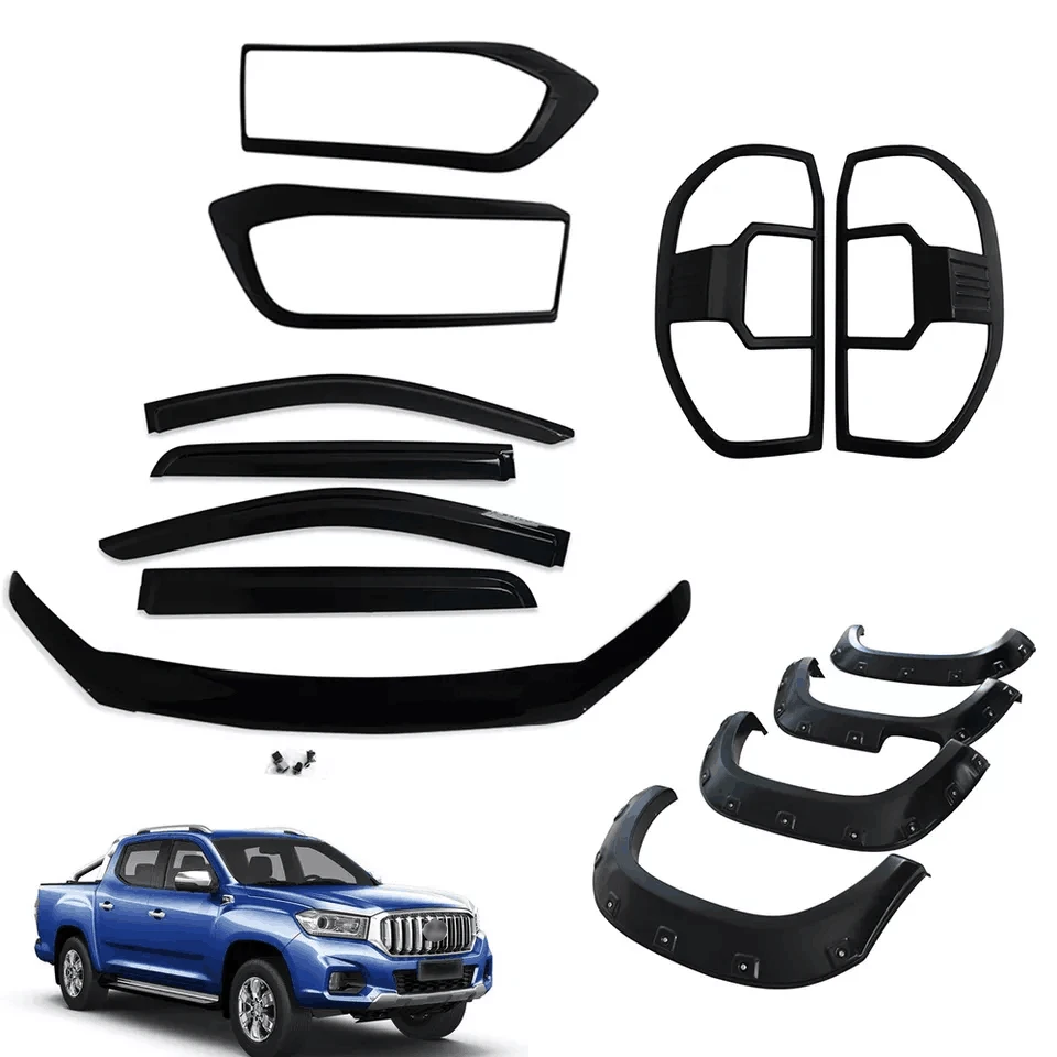 New Exterior Accessories Abs Matte Black Full Combo Set Body Kit For Mg ...
