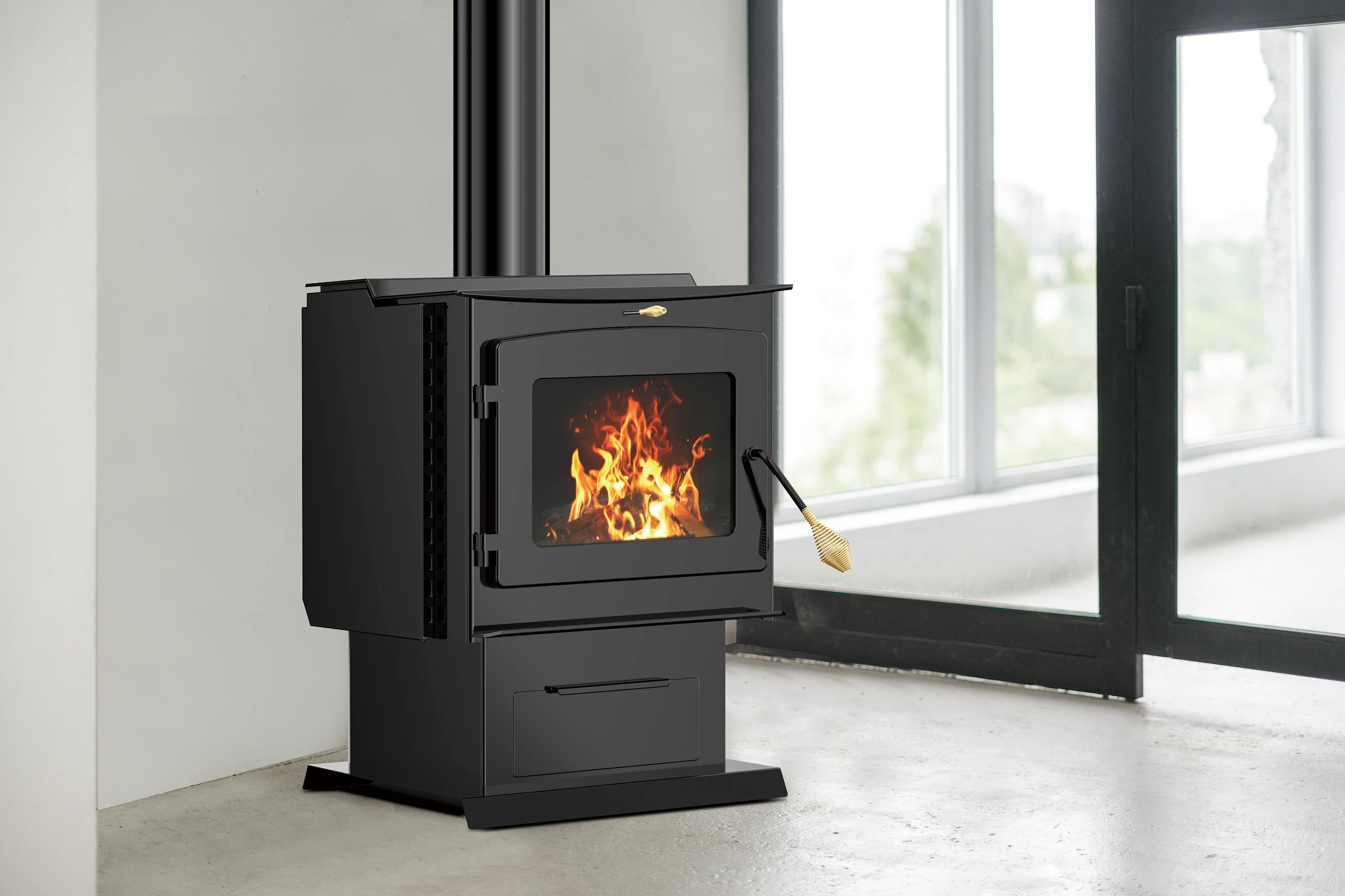 R2500a 2024 New Trend Premium Wood Burning Stove Cast Iron Long-lasting ...