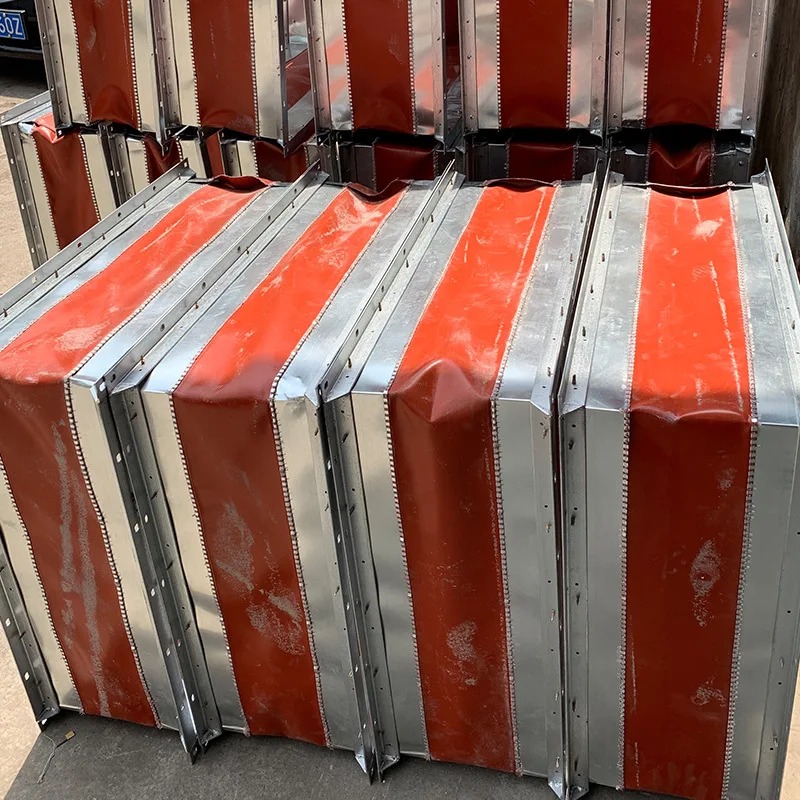 Air Flue Gas Duct Compensator Square Metal Flange Fabric Expansion ...