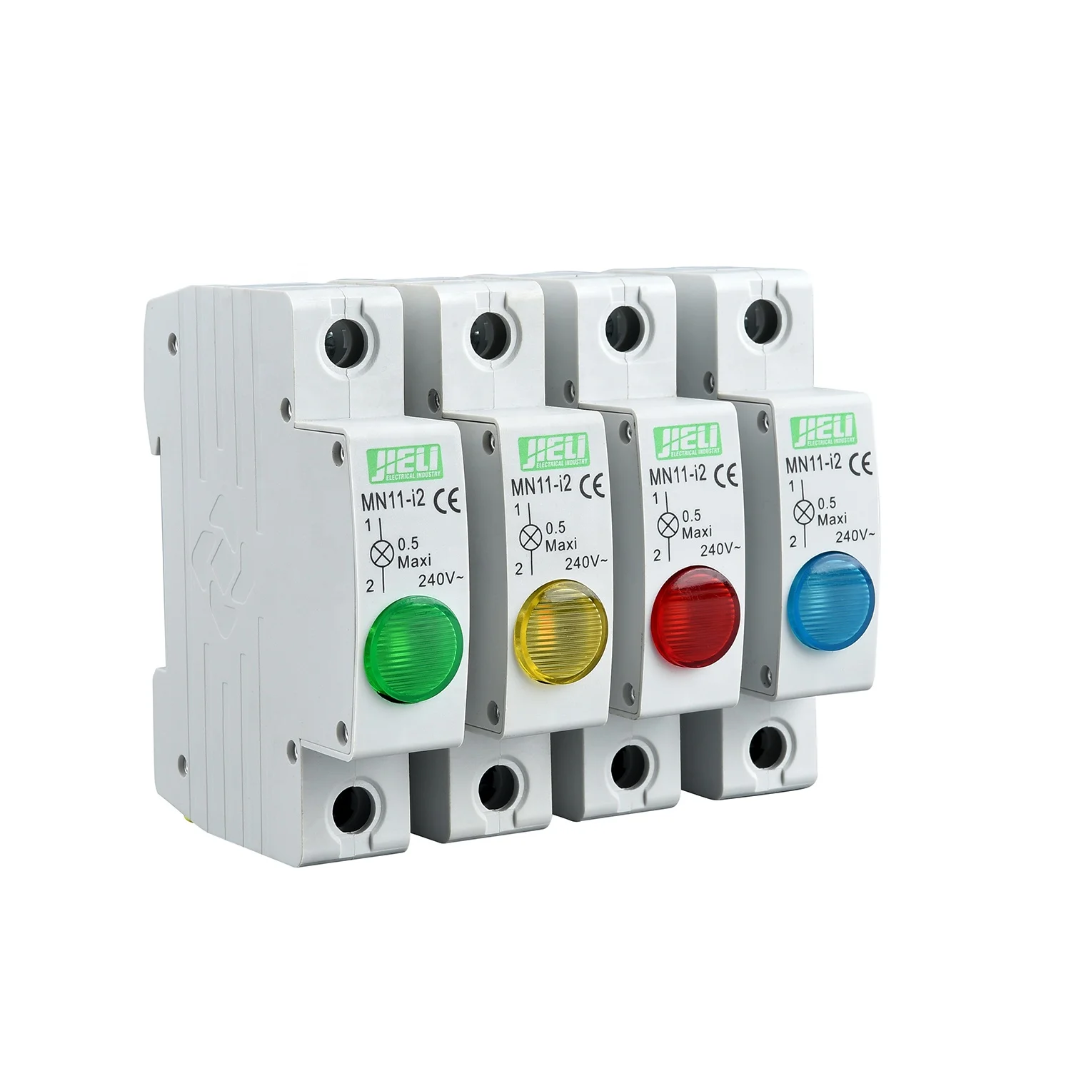 JIELI SCM DIN Rail MCB Type Signal Lamps Modular Indicator Light ...