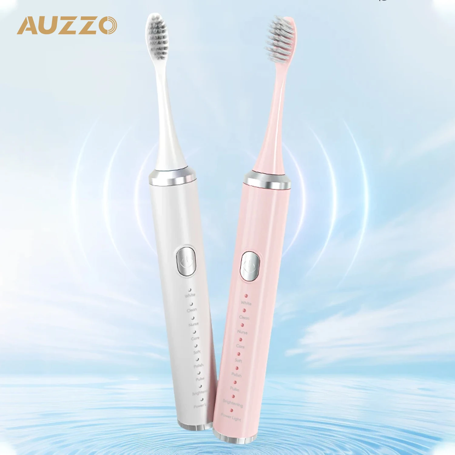 Electric Toothbrush with Sonic Vibration - Adult Soft Bristles