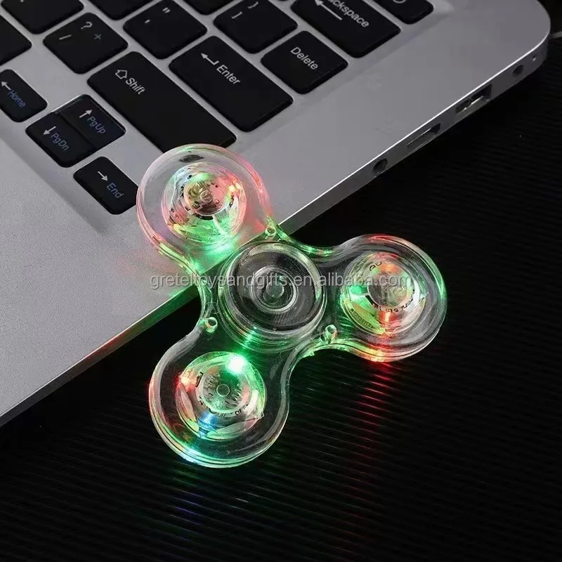 Gretel Toy 2024 Luminous LED Light Fidget Spinner - Stress Relief
