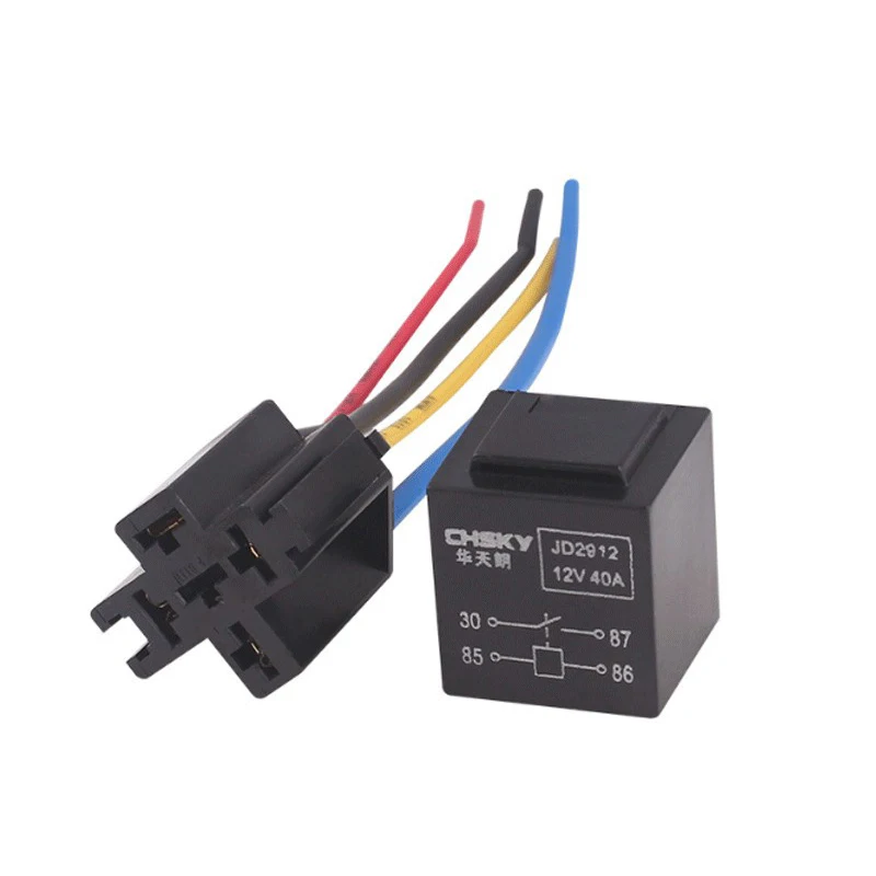 Customize Automotive Relay Base 12v 24v Car 5p Way Relay Holder 5 Pin ...