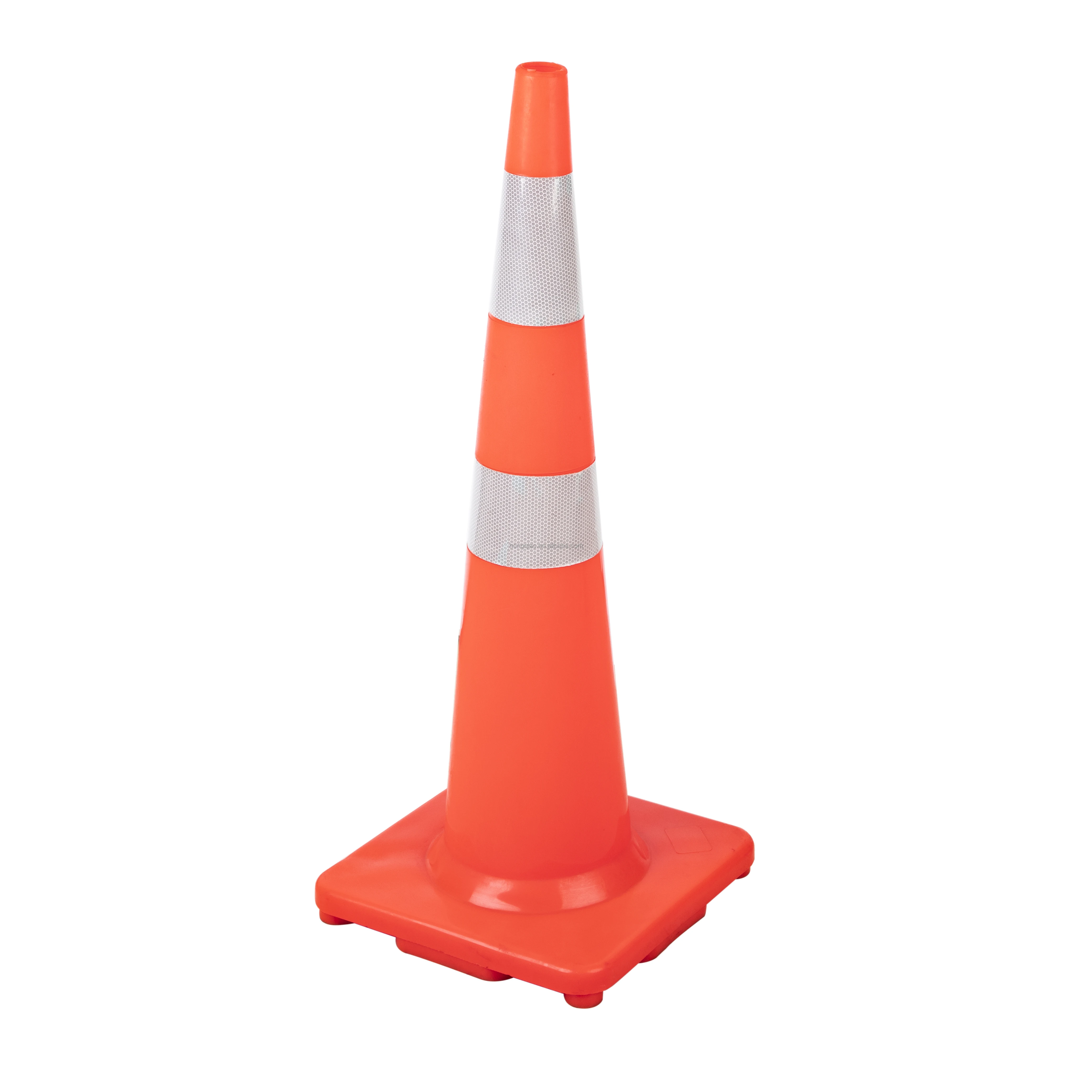 900mm 4.5kg NZ All Orange Slim PVC Reflective Traffic Cone