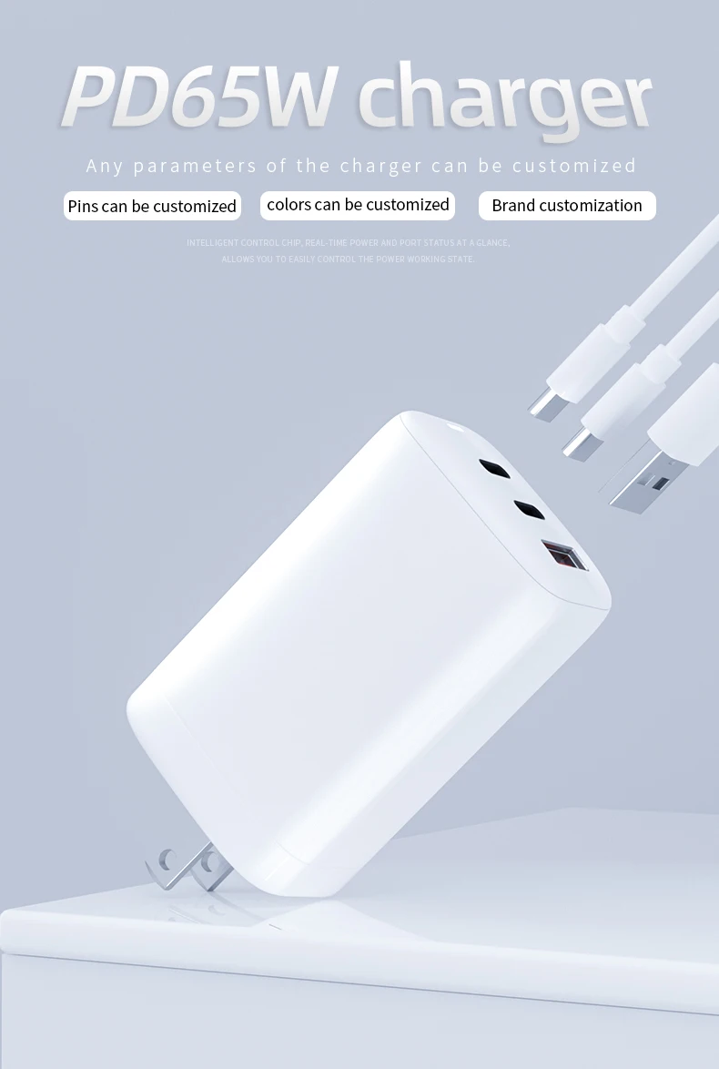 Hot Sales Pd 65w Qc3.0 Mobile Phone Charger Usb C Quick Fast Charge Eu ...