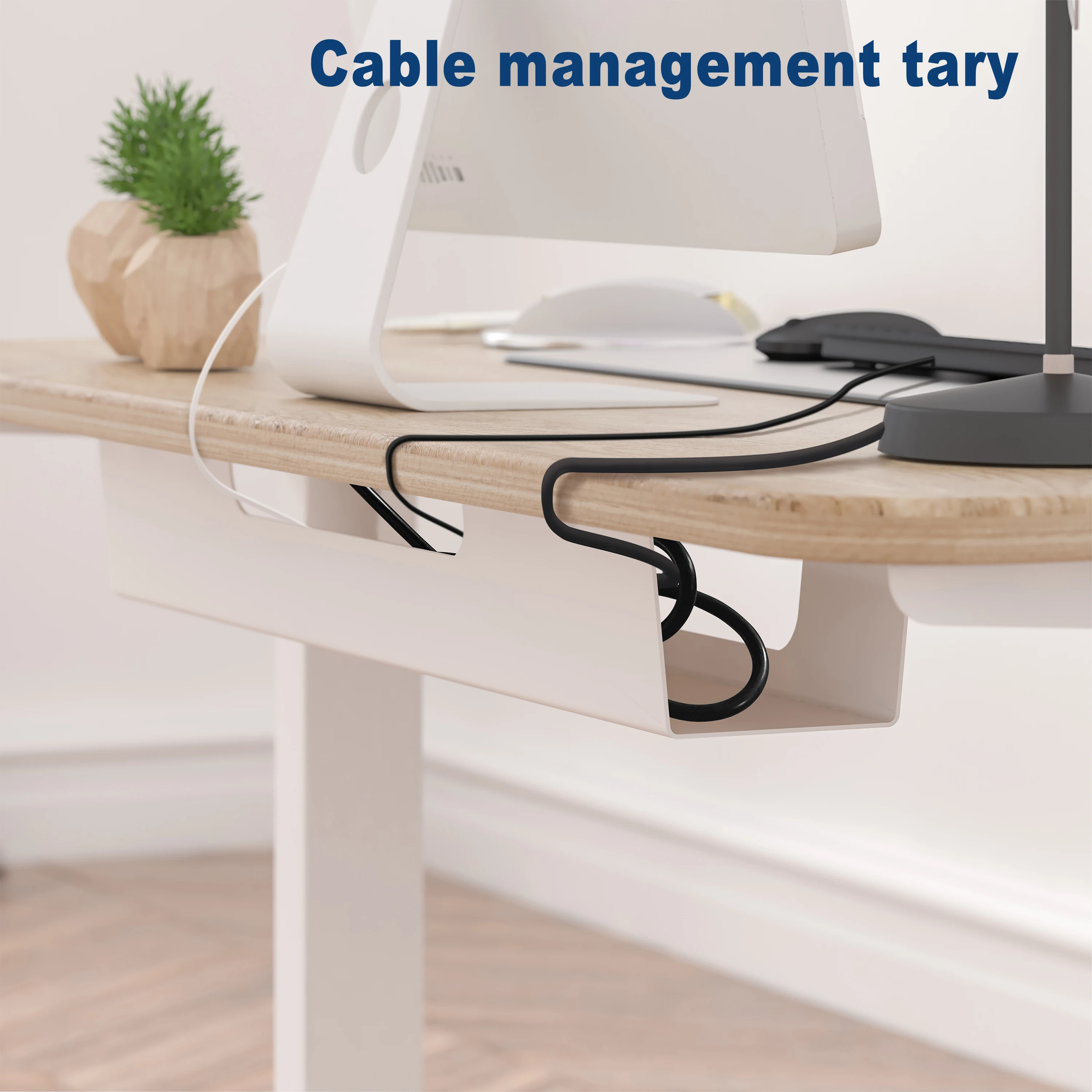 Cable Duct Desk Wire Cable Tray Management for Home Office