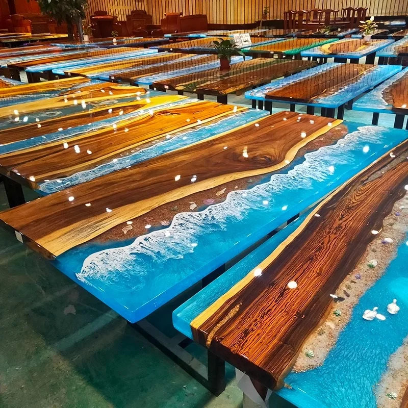 Factory Directly Offer Top River Epoxy River Table Resin Wood Table ...