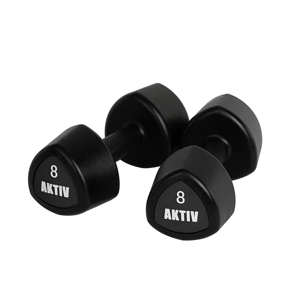 AKTIV Custom Logo Weights Dumbbell Set Gym Equipment Rubber Functional ...