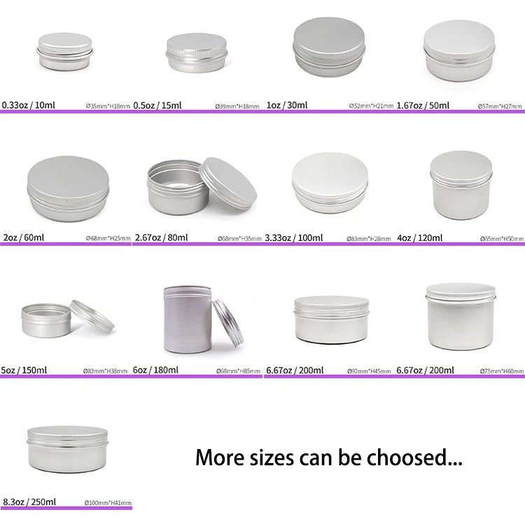 Aluminum Cosmetic Tins - Durable and Versatile Containers