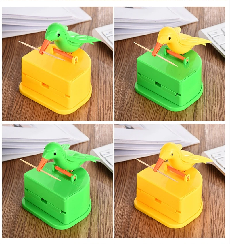 Fully Automatic Storage Toothpick Dispenser Dinning Table Decor Press ...