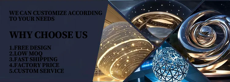 Customized Modern Large-Scale Outdoor Stainless Steel Gyroscope ...