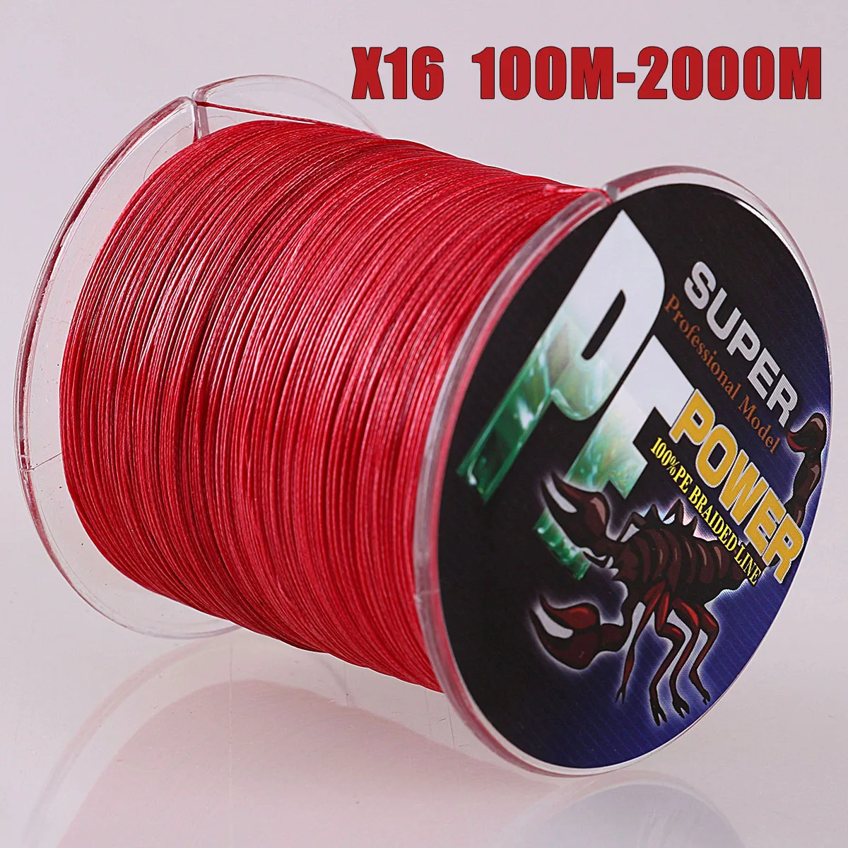 Dorisea 16 Strands 100m - 2000m Hollow Core Extreme Braided Fishing Line 20lbs-550lbs Assist ...