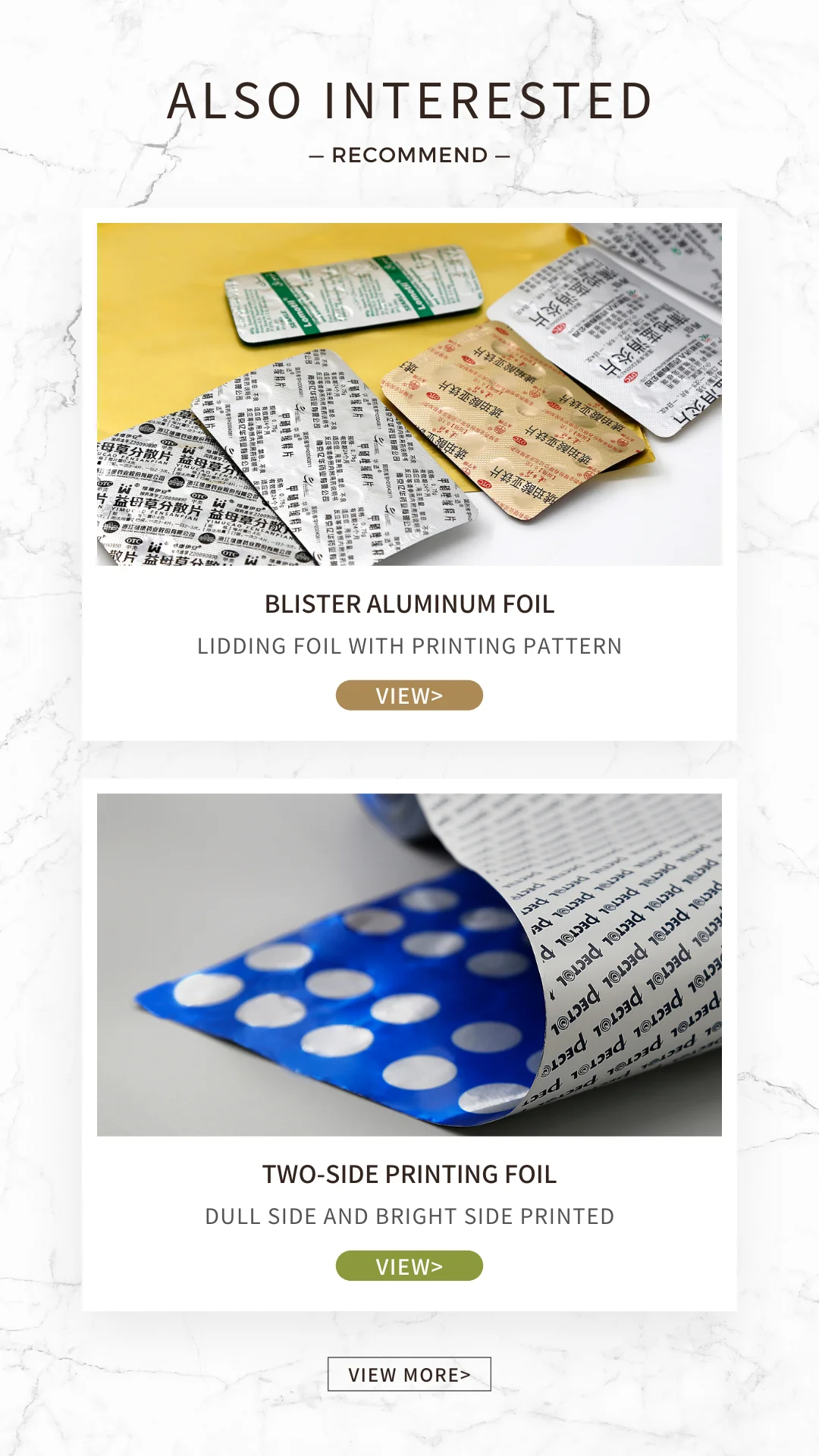 Jerel Al 8021 Soft Temper Laminated Alu Alu Foil for Tablets