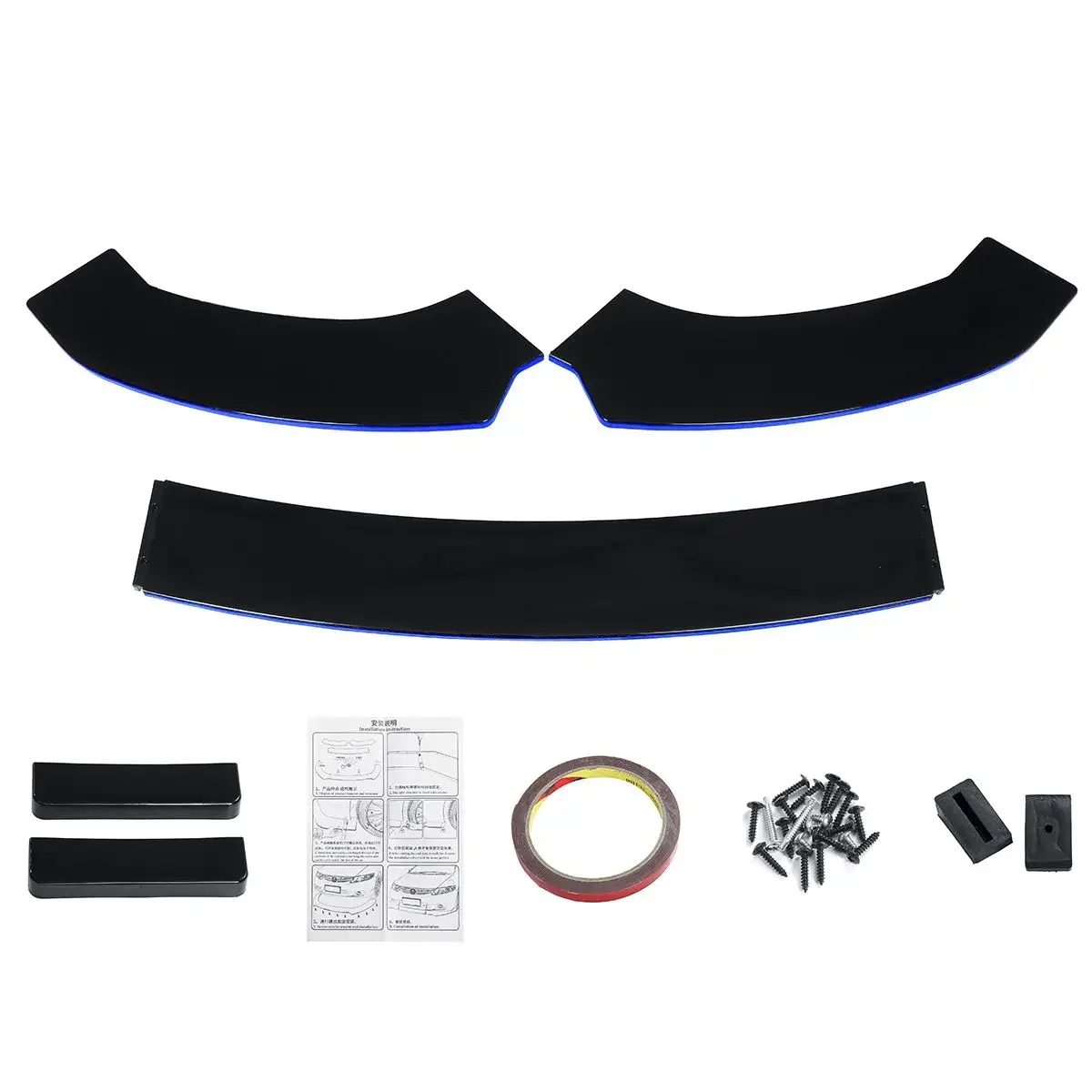 Universal Car Front Bumper Lip Deflector Lips Diffuser Guard For Bmw ...