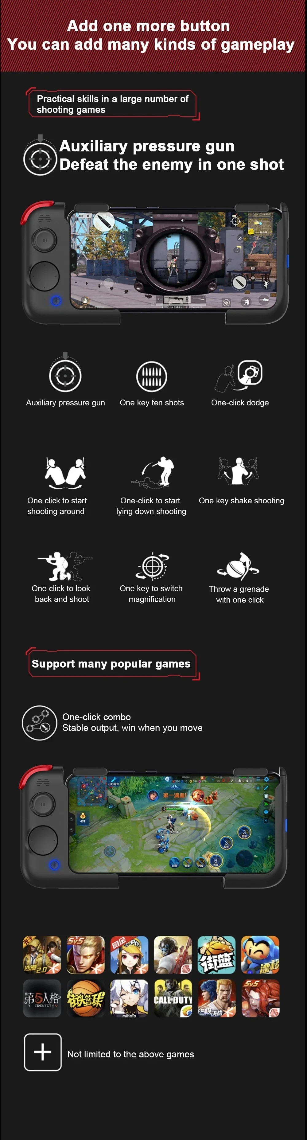 Huawei Betop G2 Wireless Gamepad Controller Bt 5.0 Magnetic Combination ...