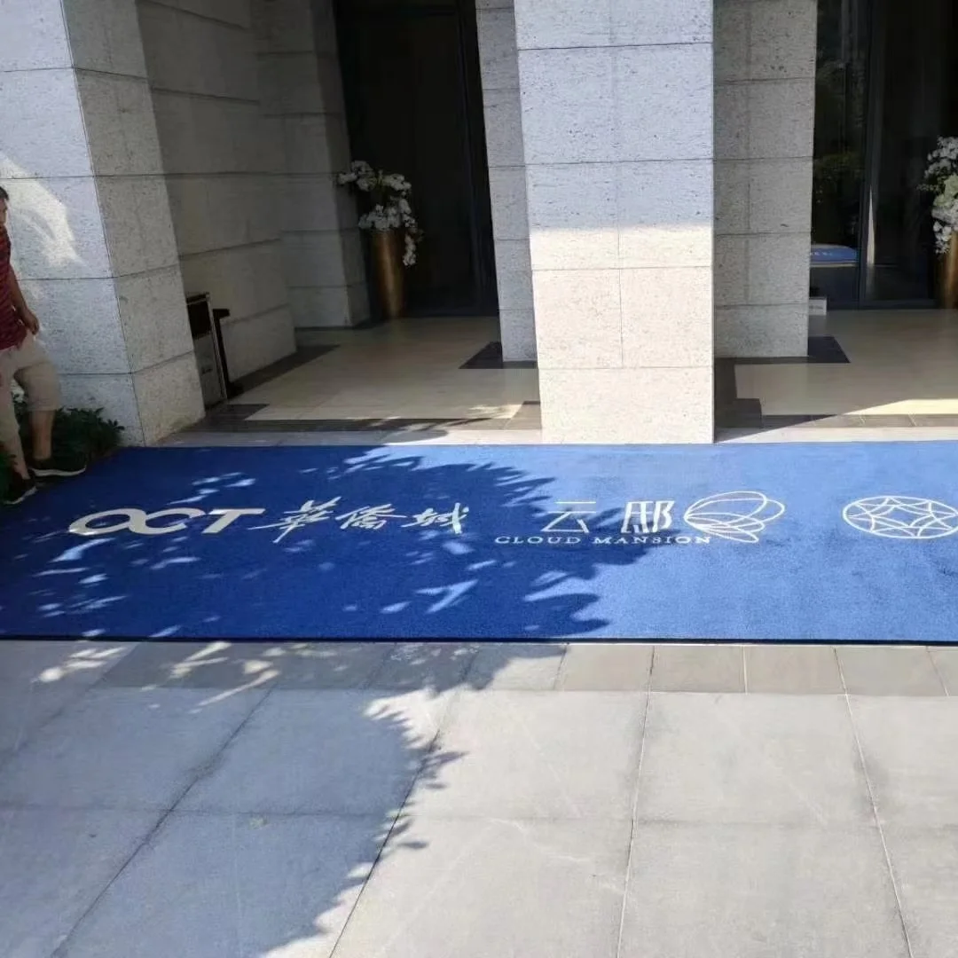 Customized Anti Slip Outdoor Rug - Nylon Print Logo Mat