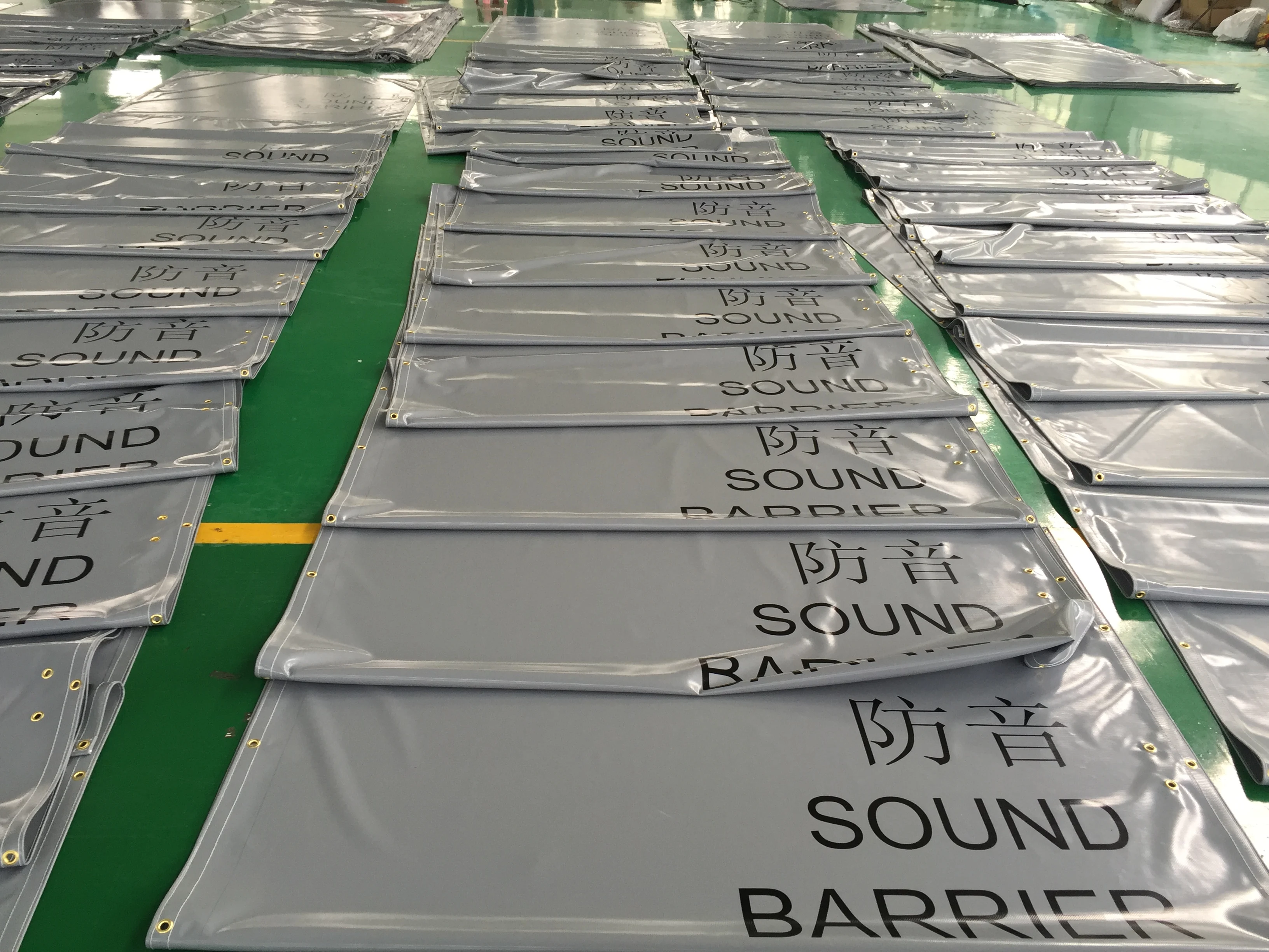 Modern Outdoor Flame Retardant PVC Sound Barrier Sheet 500D 9X9 500GSM ...