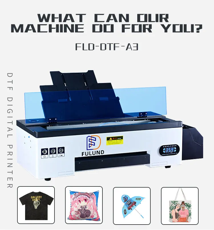 Dtf Printer L1800 White Ink Inkjet Printing Industry Machine For Custom ...