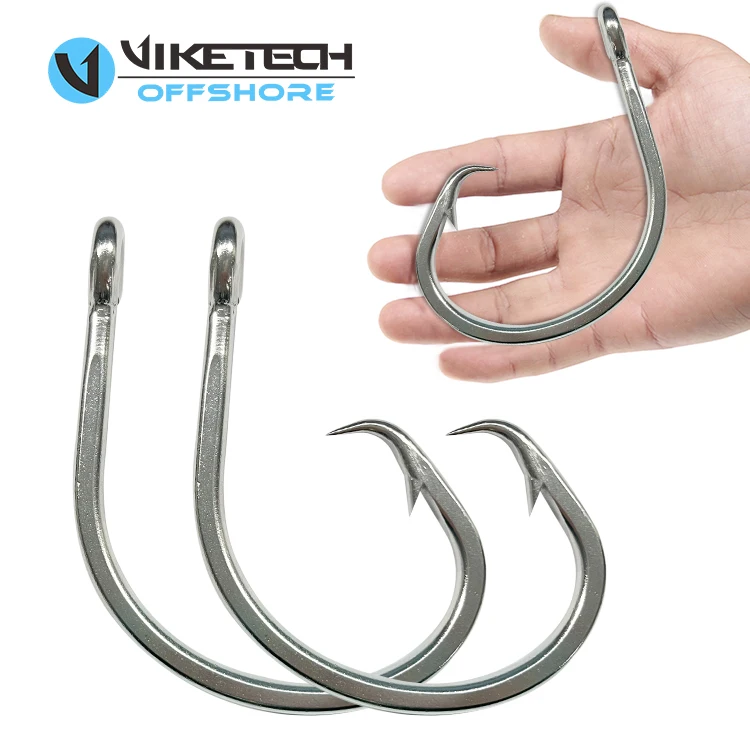 Fishing Tuna Circle Hooks - Extra Strong Stainless Steel Big Game ...