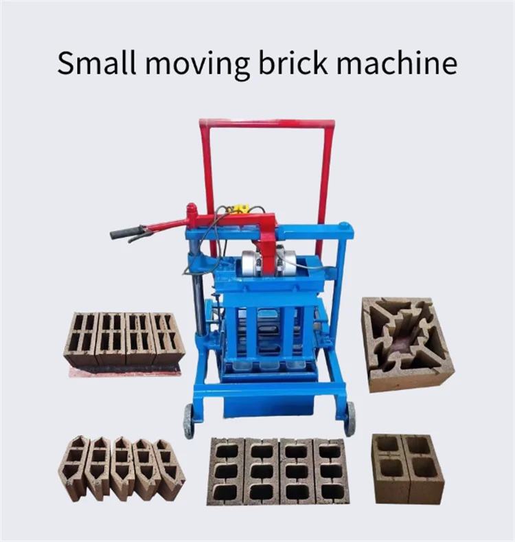 220V Mobile Concrete Brick Making Machine Hollow Block Making Machine ...