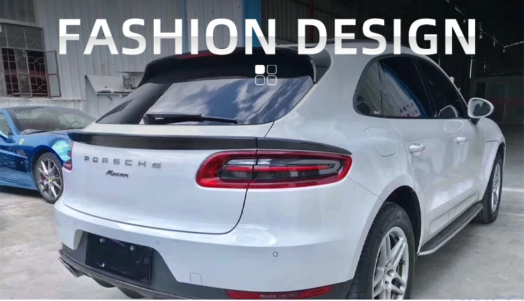 Rear Wing for Porsche Macan S Carbon Fiber Rear Lid Wind Spoiler for ...