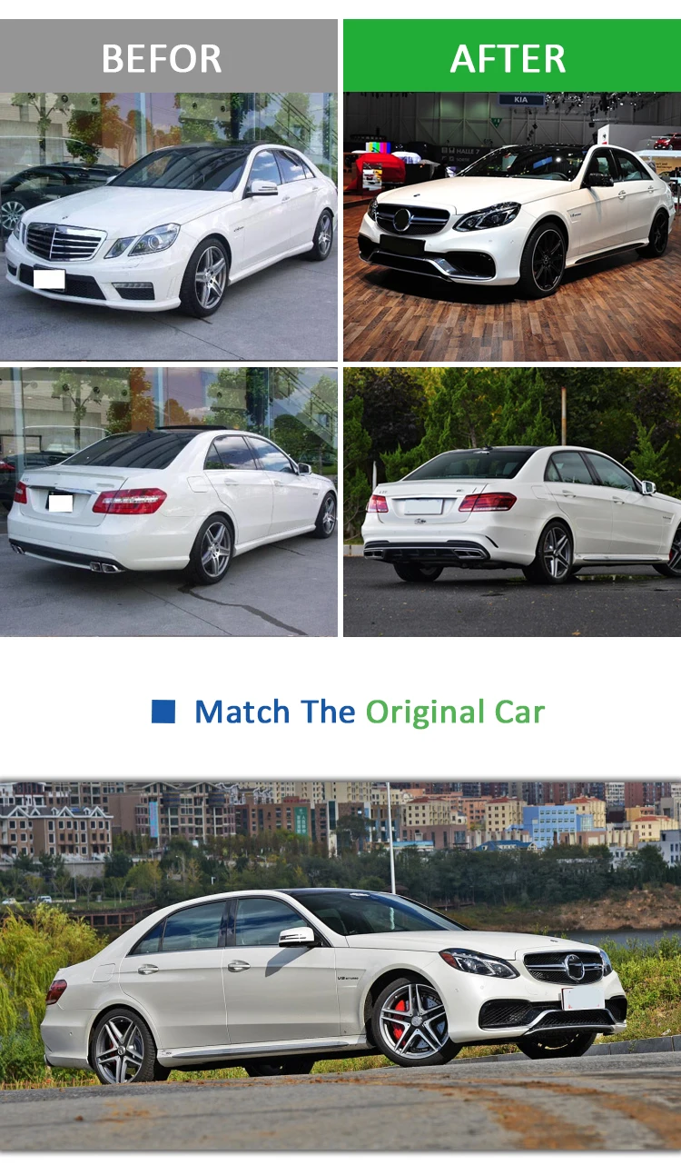 E Class W212 Car Bumpers for E200 E300 E250 E63 Upgrade