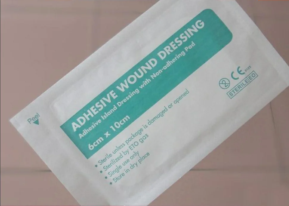 Self Adhesive Wound Dressing With Non Woven Material Sterilized - Buy ...