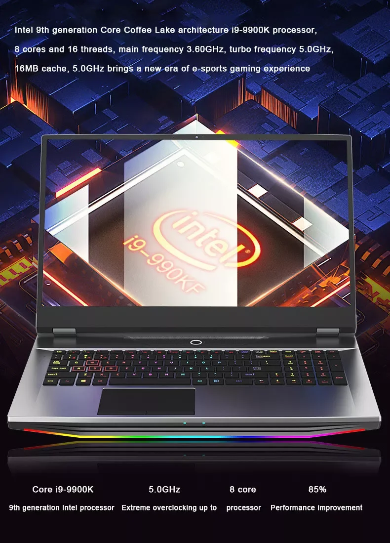 Gamer Laptop Ram 16g 32g 64gb Rom Hd Screen Backlit Colorful Keyboard ...