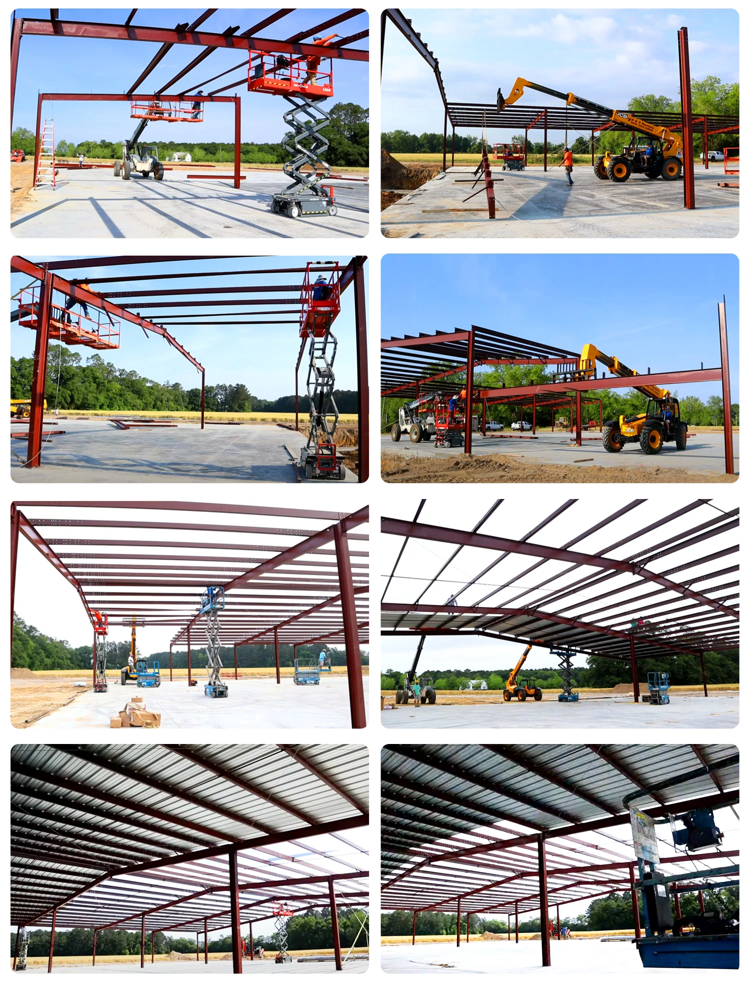 Prefabricated Steel Main Frame Structure for Industrial Use