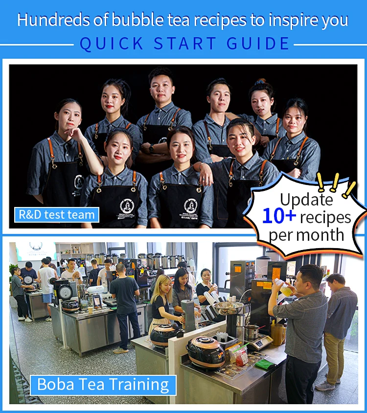 Boba Tea Shop - Complete Packaging, Ingredients & Machinery