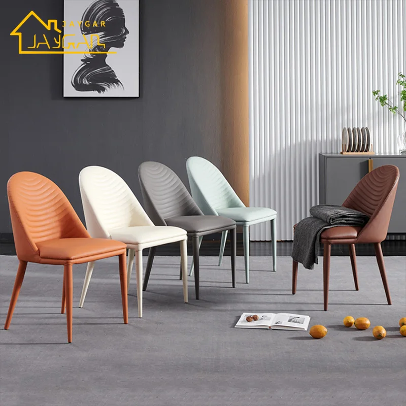 Nordic Hotel Comfortable Kitchen Chairs - High Quality Leather Dining ...