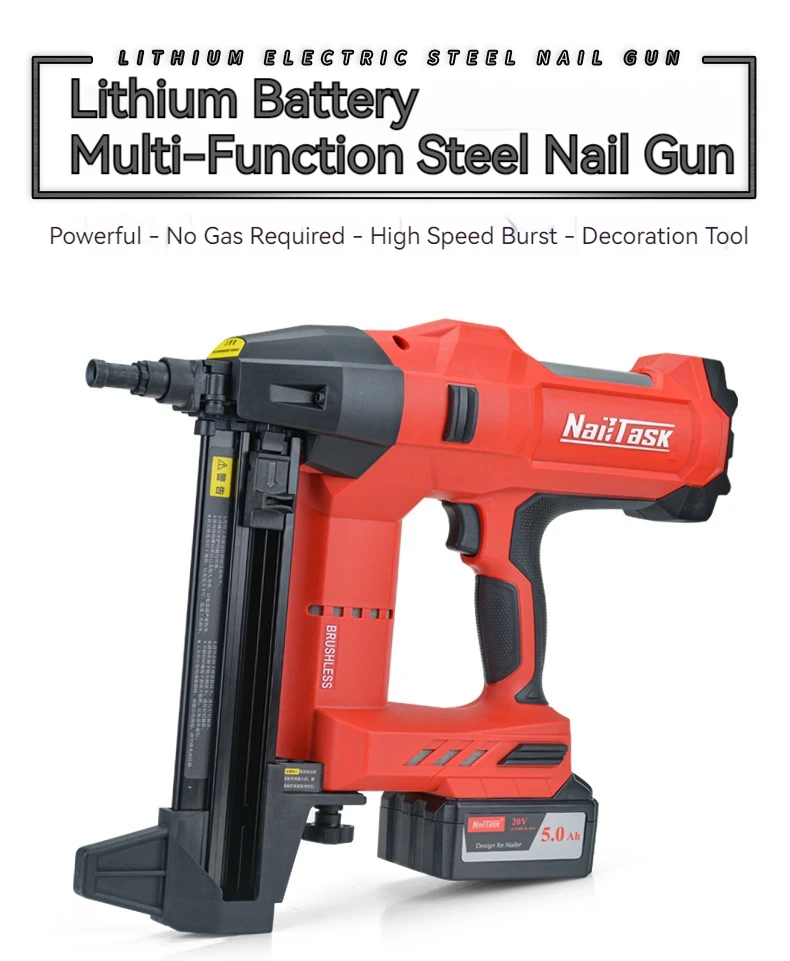 20V Lithium Ion Battery Power Tools - Strong Cordless Nailer